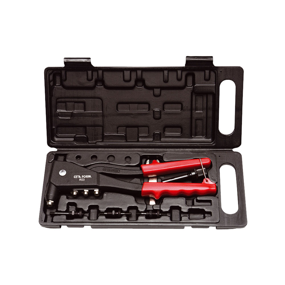 RIVET PLIERS WITH KEYS AND SPRING IN SET FOR RIVETS 2,4>4,8 AND RIV ...